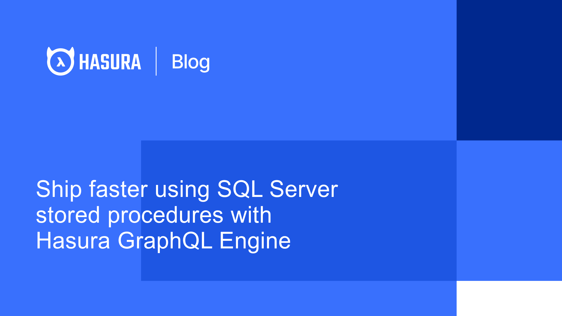 SQL Server stored procedures with Hasura GraphQL Engine SQL Server stored procedures with Hasura GraphQL Engine